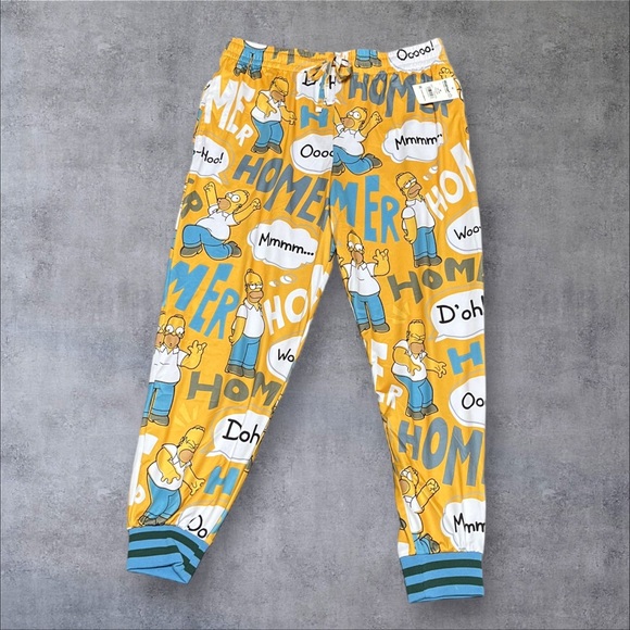 Simpsons | Pants | The Simpsons Homer Yellow Pajama Bottom Pants Small ...